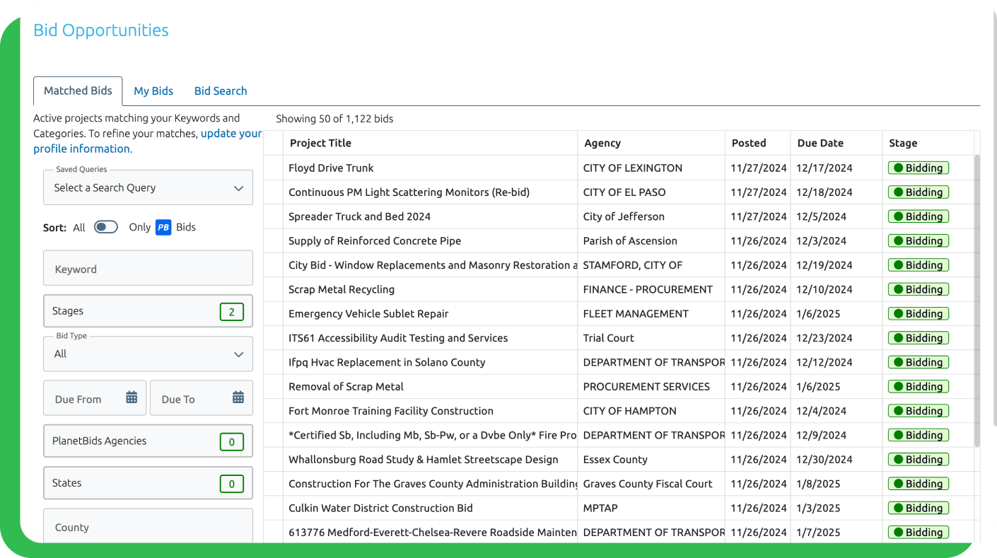 Nationwide Bids | PlanetBids vs. BidAmerica